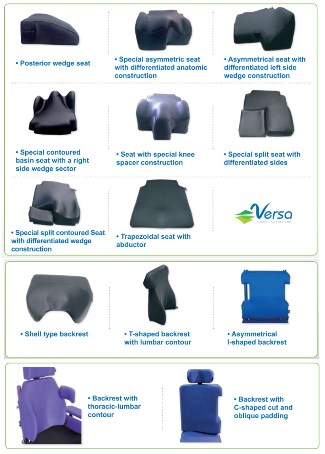 Versa Complete Postural System - Albion Mobility Versa Complete Postural System - Albion Mobility